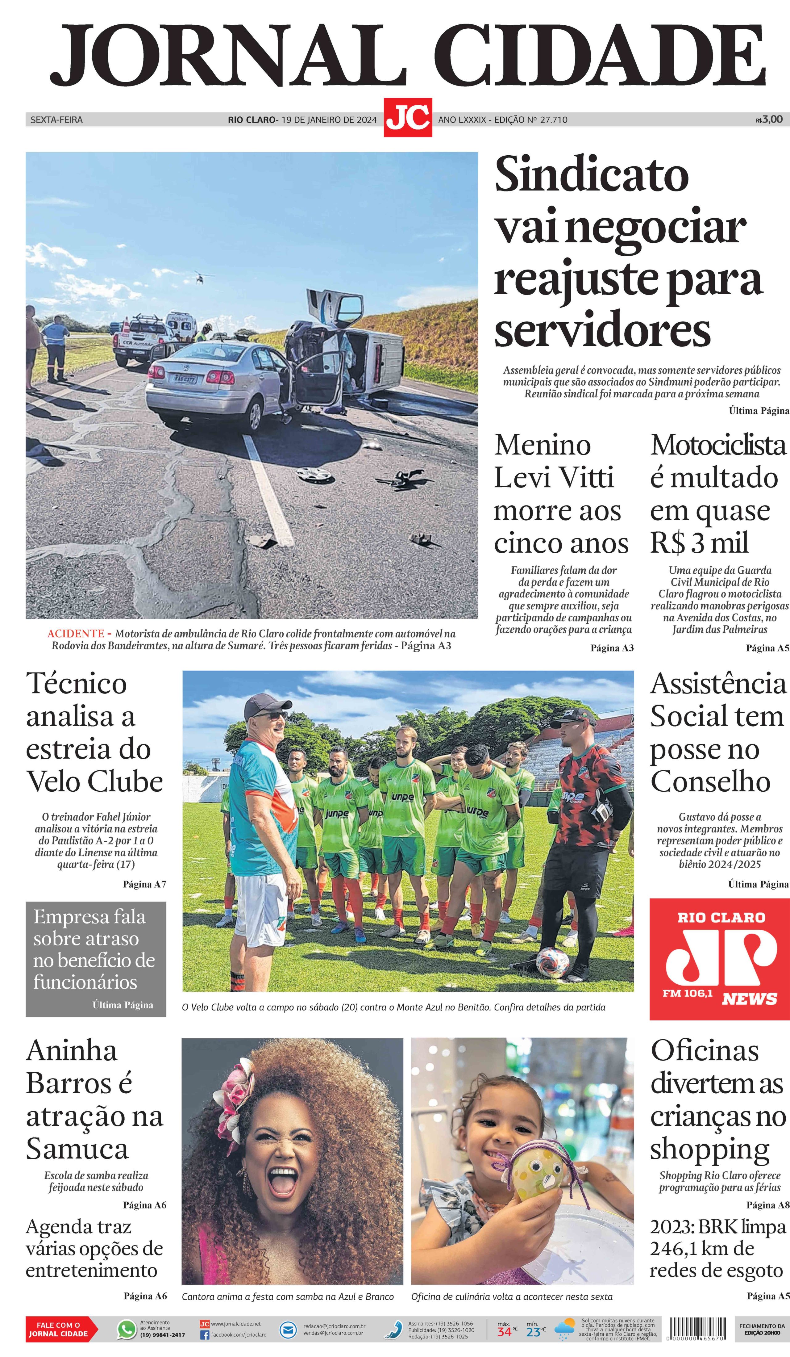 JORNAL CIDADE 19 DE JANEIRO DE 2024 - Jornal Cidade RC