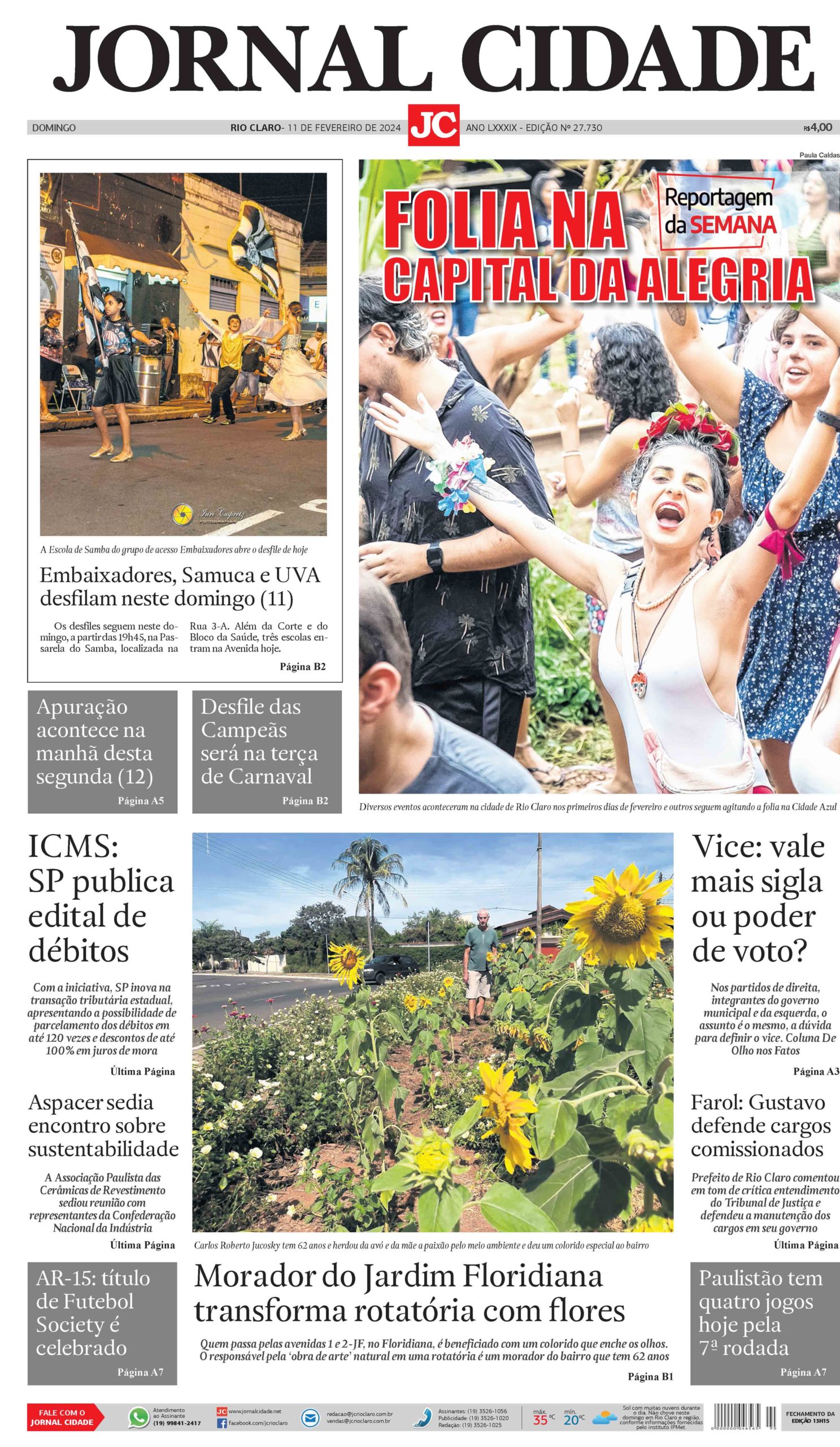 JORNAL CIDADE 11 DE FEVEREIRO DE 2024 - Jornal Cidade RC