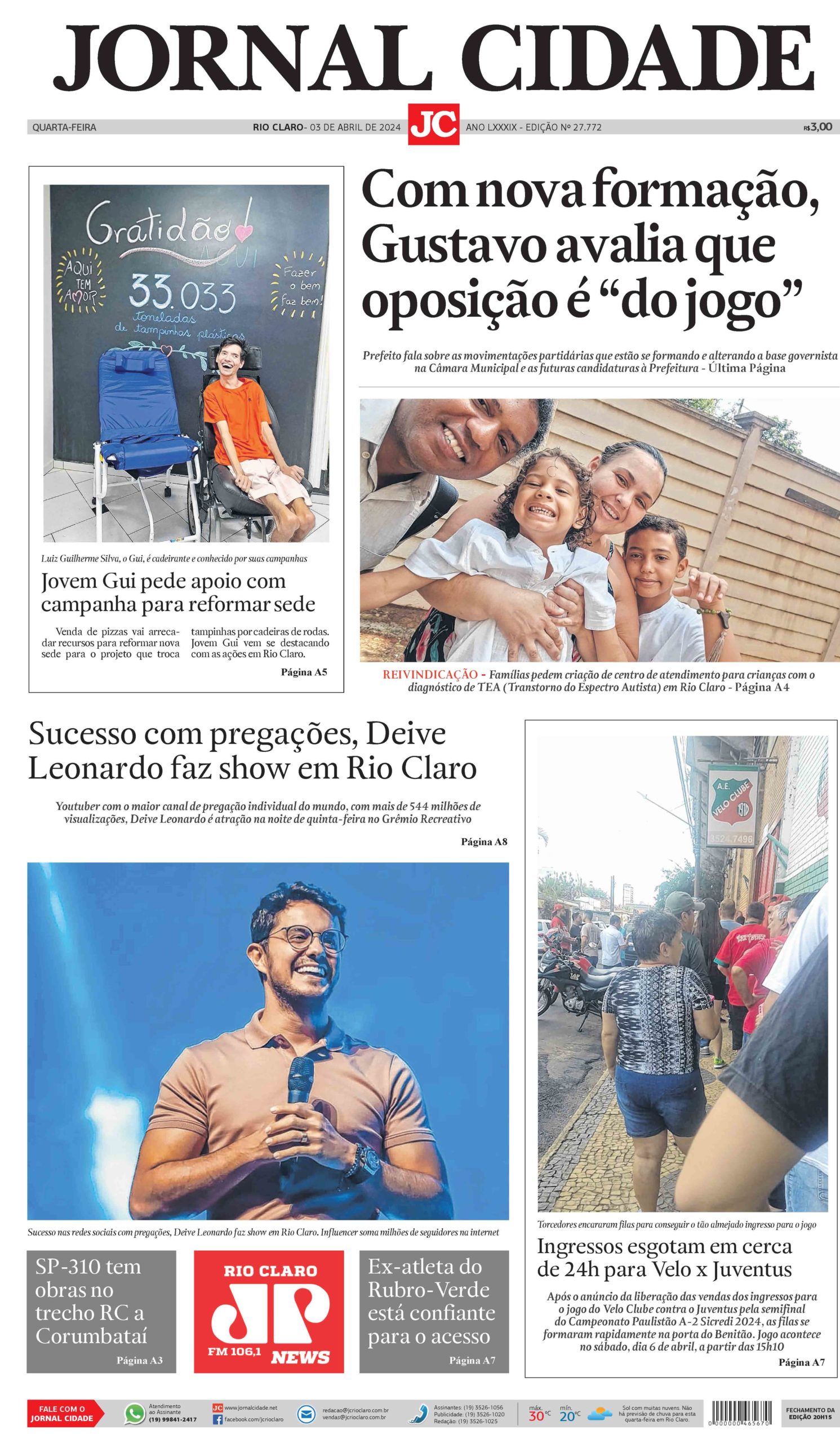 JORNAL CIDADE 03 DE ABRIL DE 2024 - Jornal Cidade RC