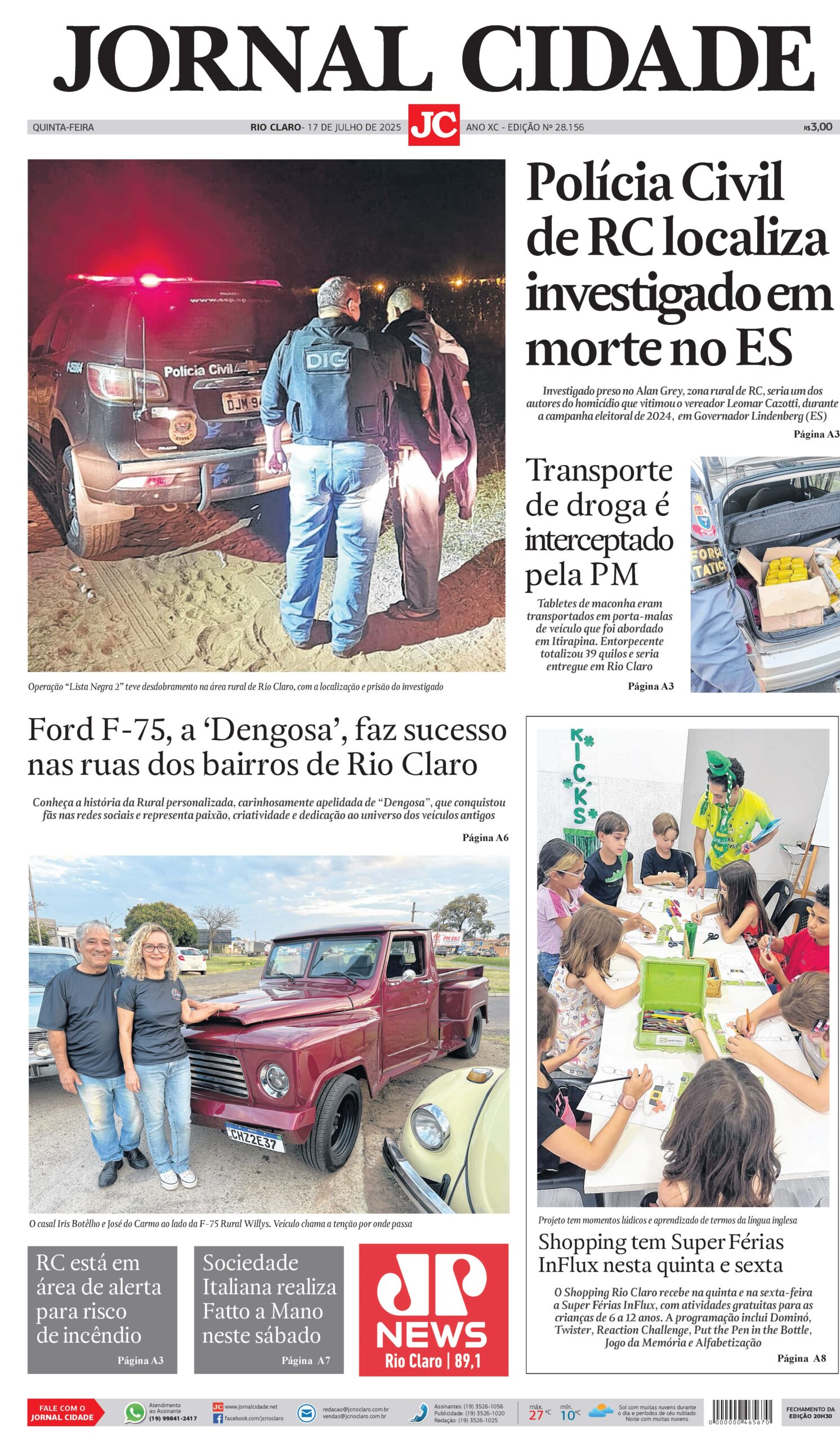 JORNAL CIDADE 17 DE JULHO DE 2025 - Jornal Cidade RC